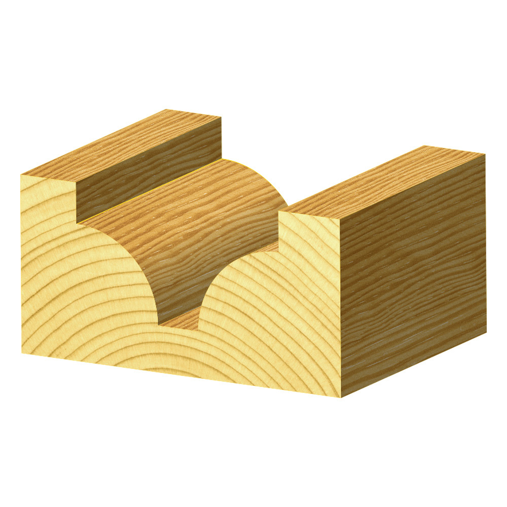 Carbitool 2 Flute 1 4 Radius Beading Router Bit 1 4 Shank Tbb 8